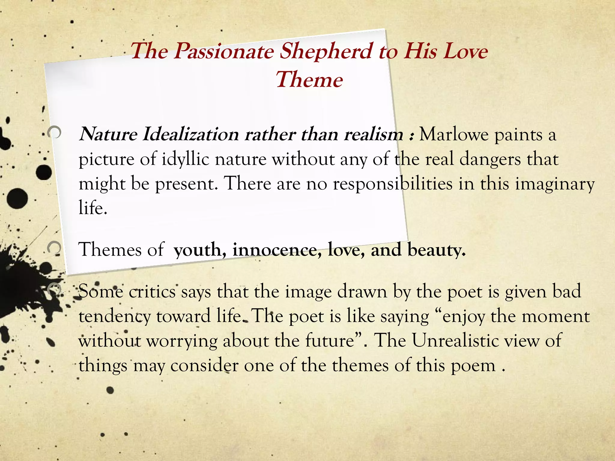The passionate shepherd to his love | PPT | Dogs | Pets