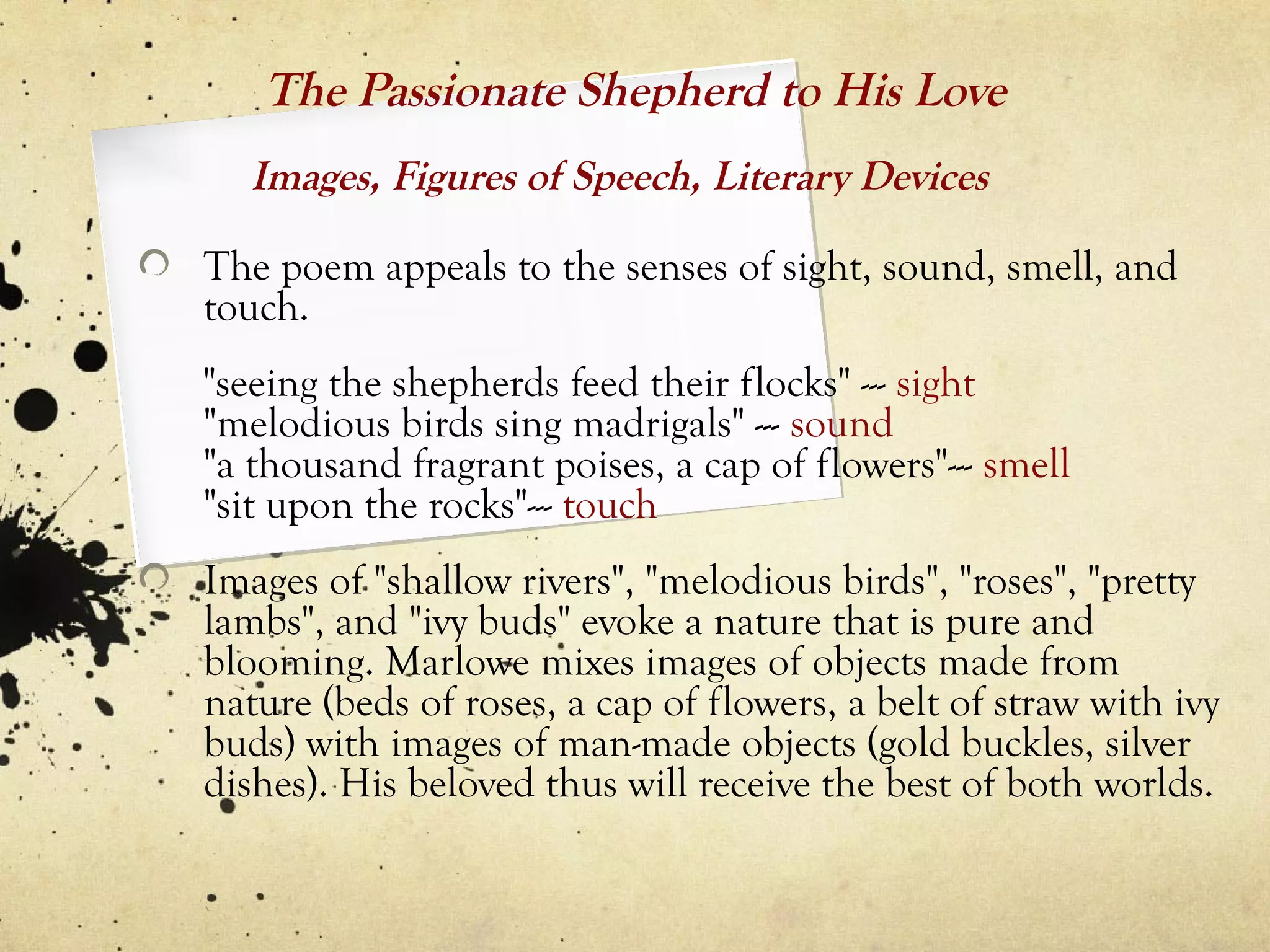 The passionate shepherd to his love | PPT | Dogs | Pets
