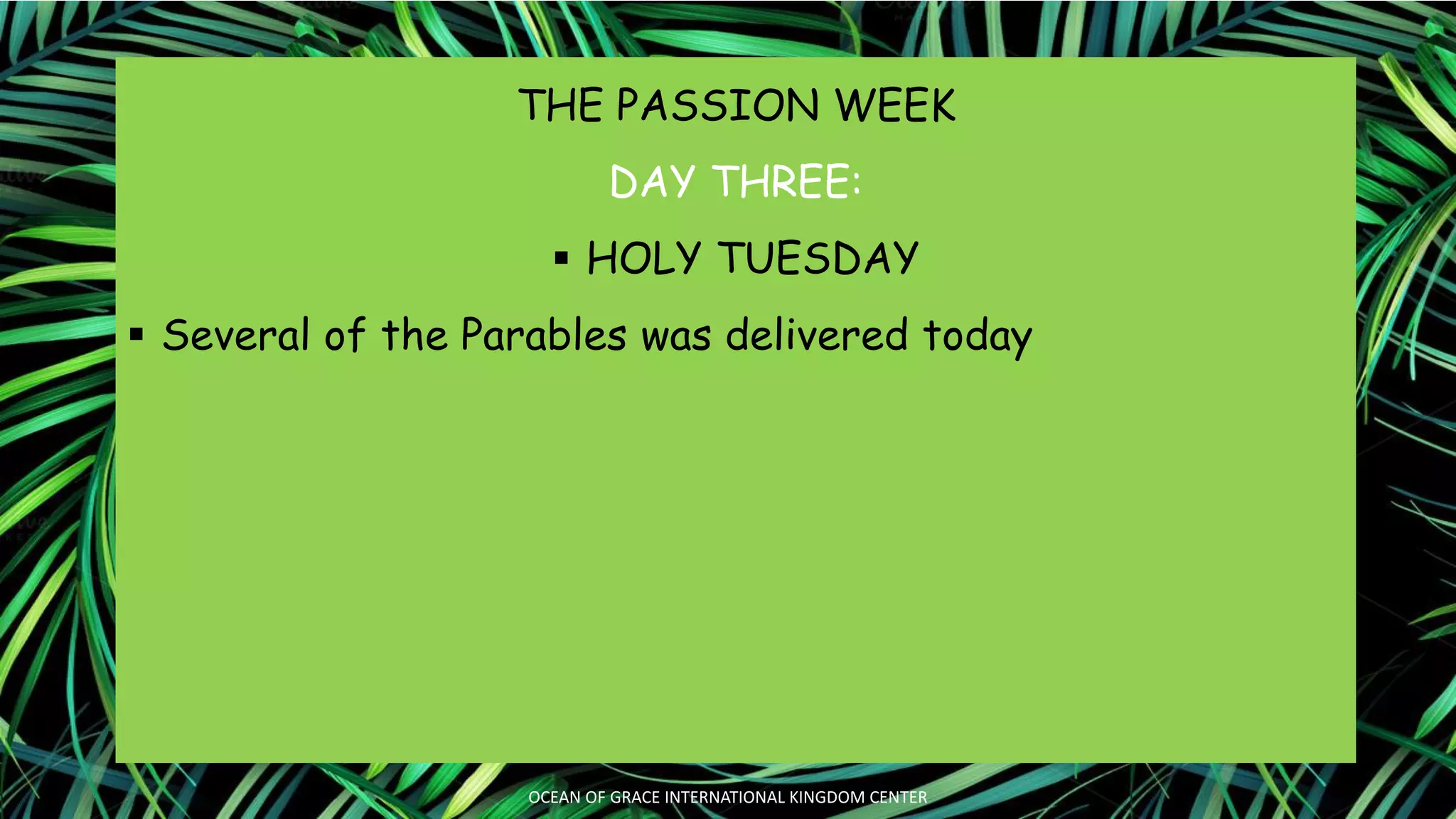 The Passion Week of Jesus | PDF