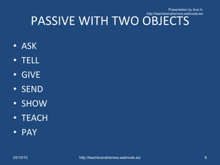 The passive 27 9-09 | PPT