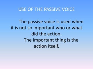 The passive for 4 eso | PPT