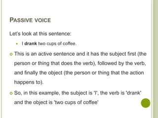 The passive form | PPT