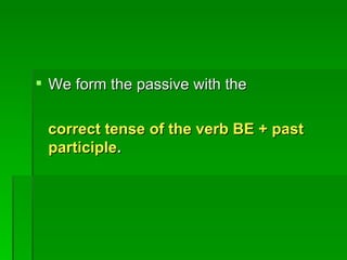 The passive voice | PPT