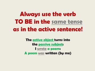 The passive voice | PPSX