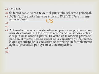 The passive voice | PPTX