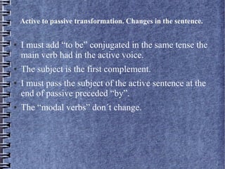 The passive voice | PPT