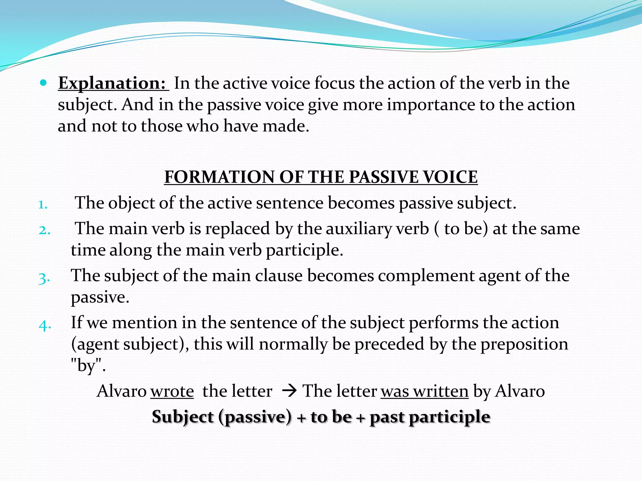 The passive voice | PPTX