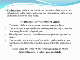 The passive voice | PPTX
