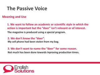 The passive voice | PPT