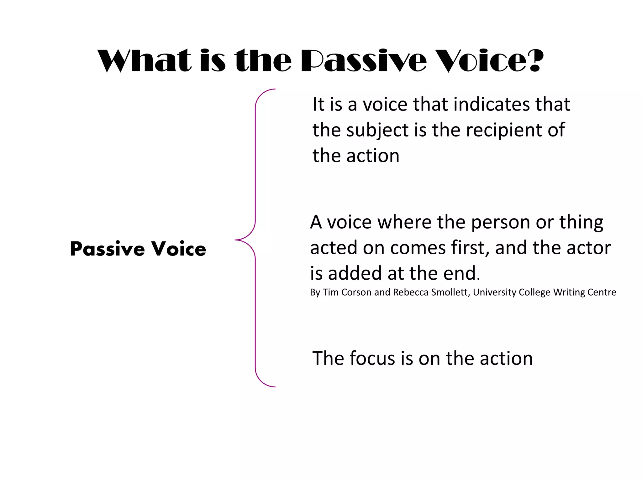 The passive voice mdq | PPT