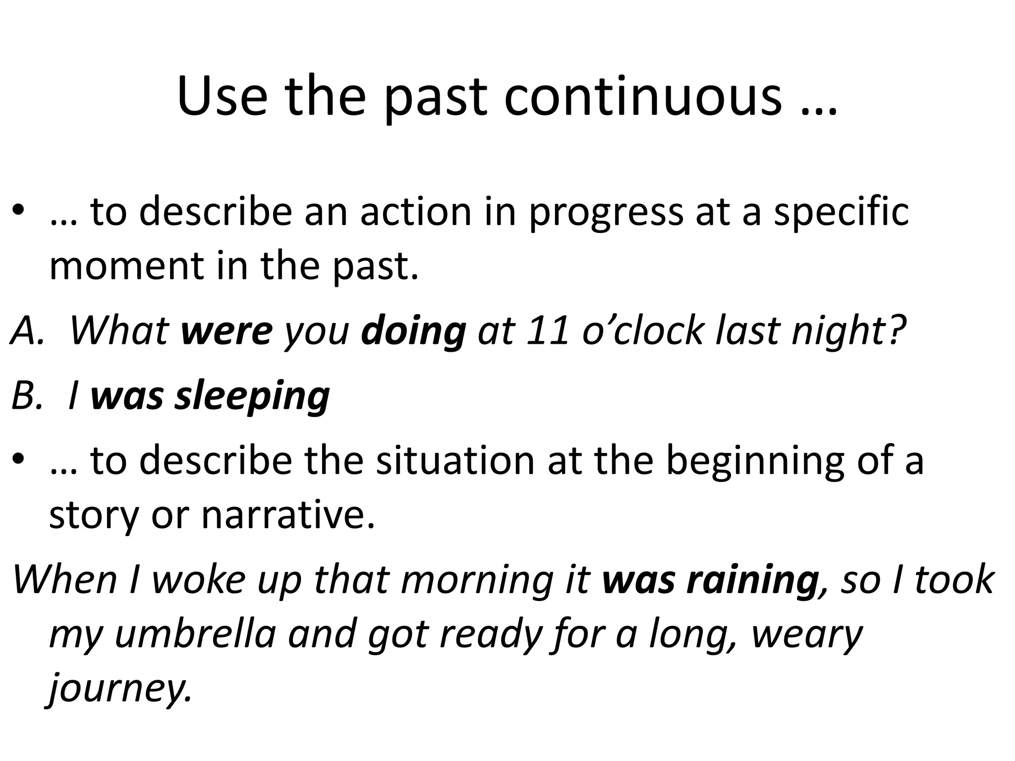The past continuous | PPT