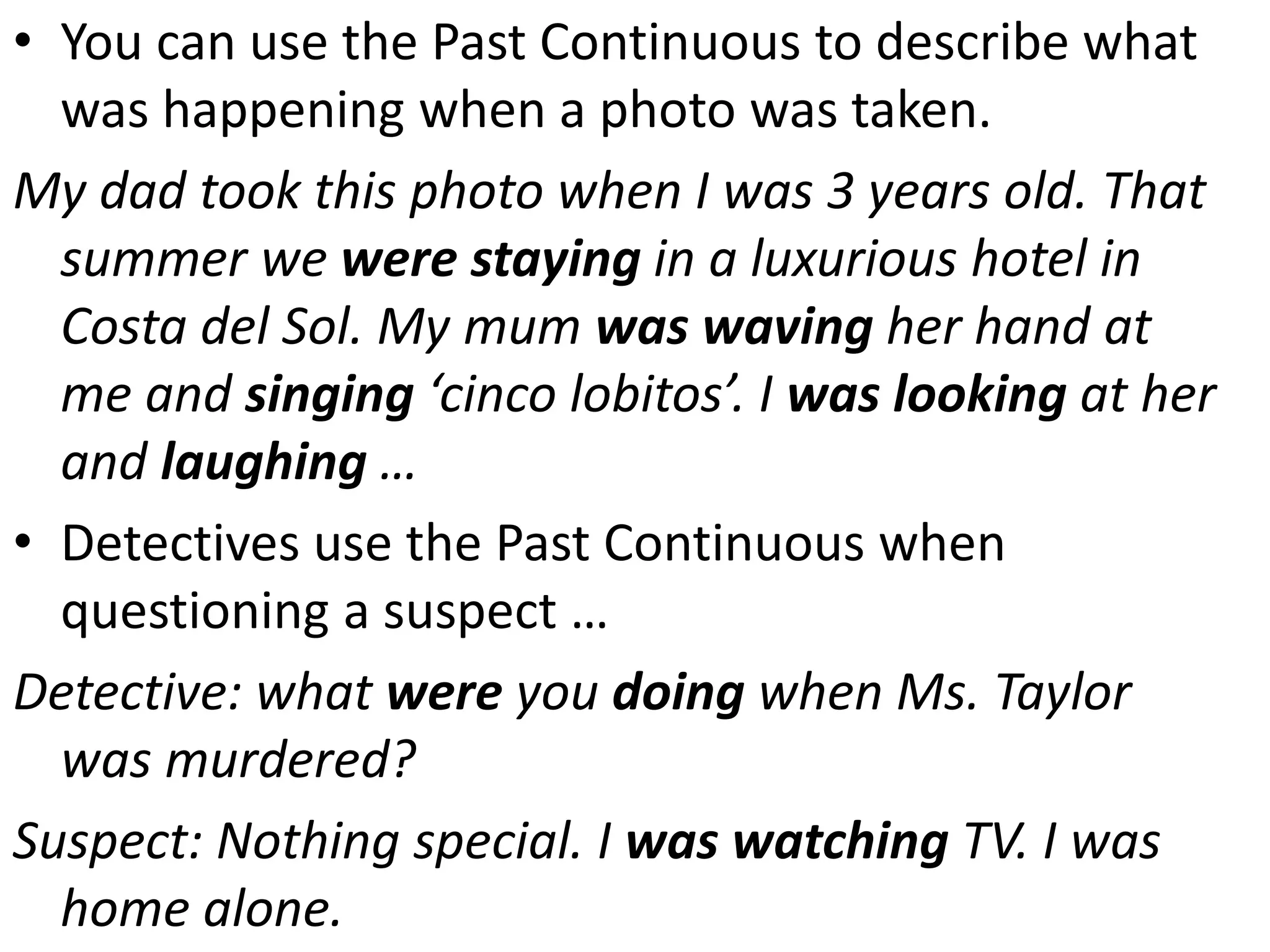 The past continuous | PPT