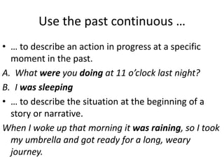 The past continuous | PPT