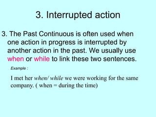 The past continuous tense | PPT