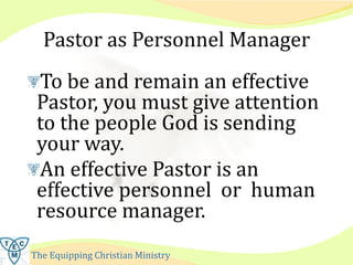 The pastor and personnel management | PDF