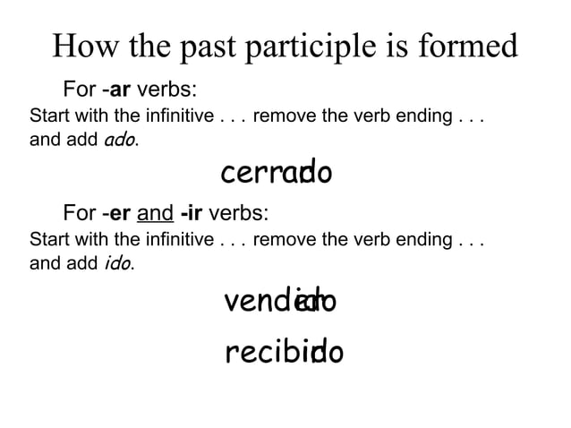 The past participle | PPT