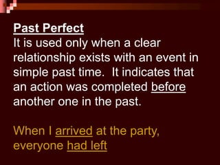 The Past Perfect.ppt