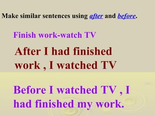 The past perfect tense | PPT
