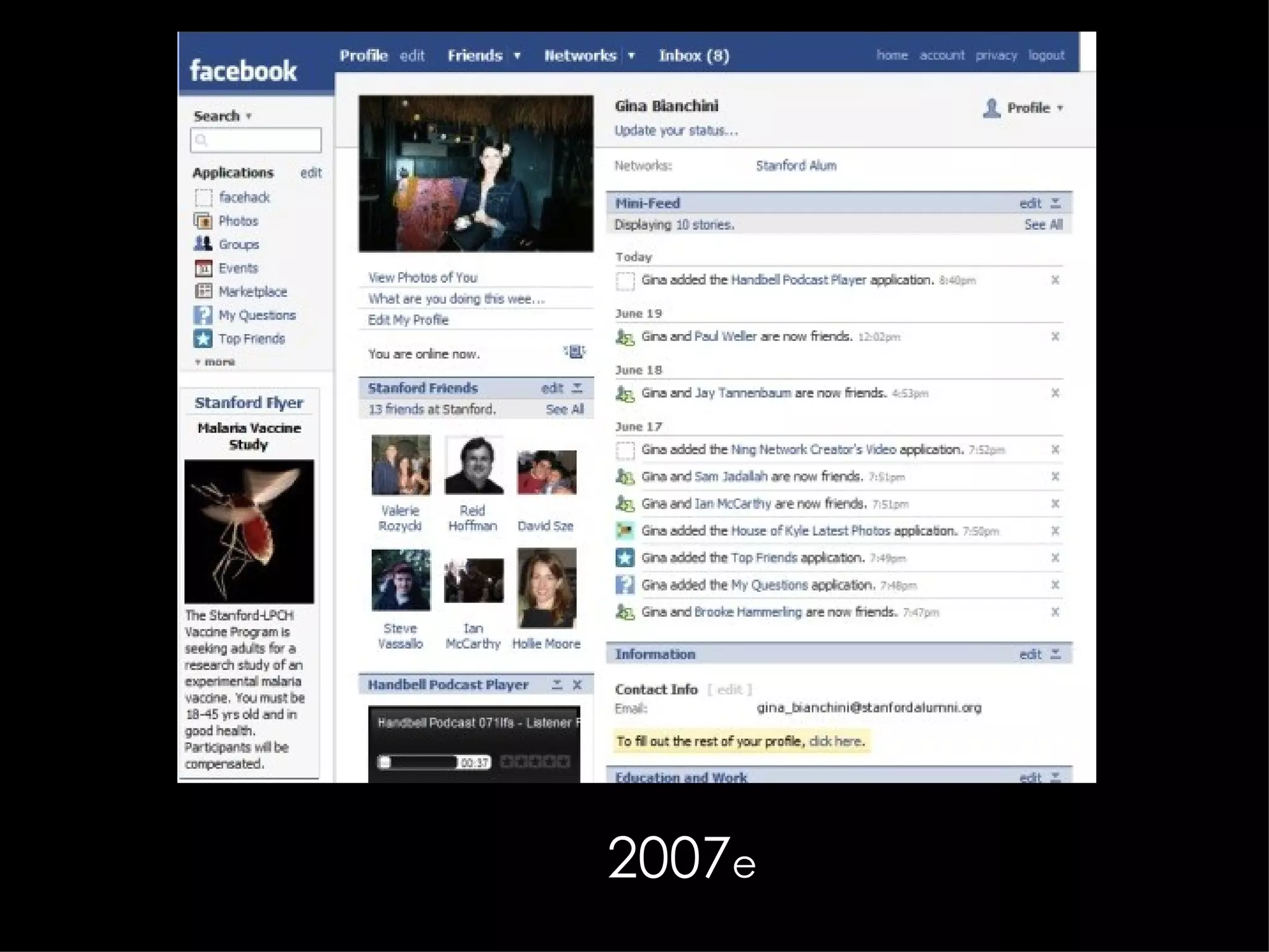 The Past, Present and Future of facebook | PPT