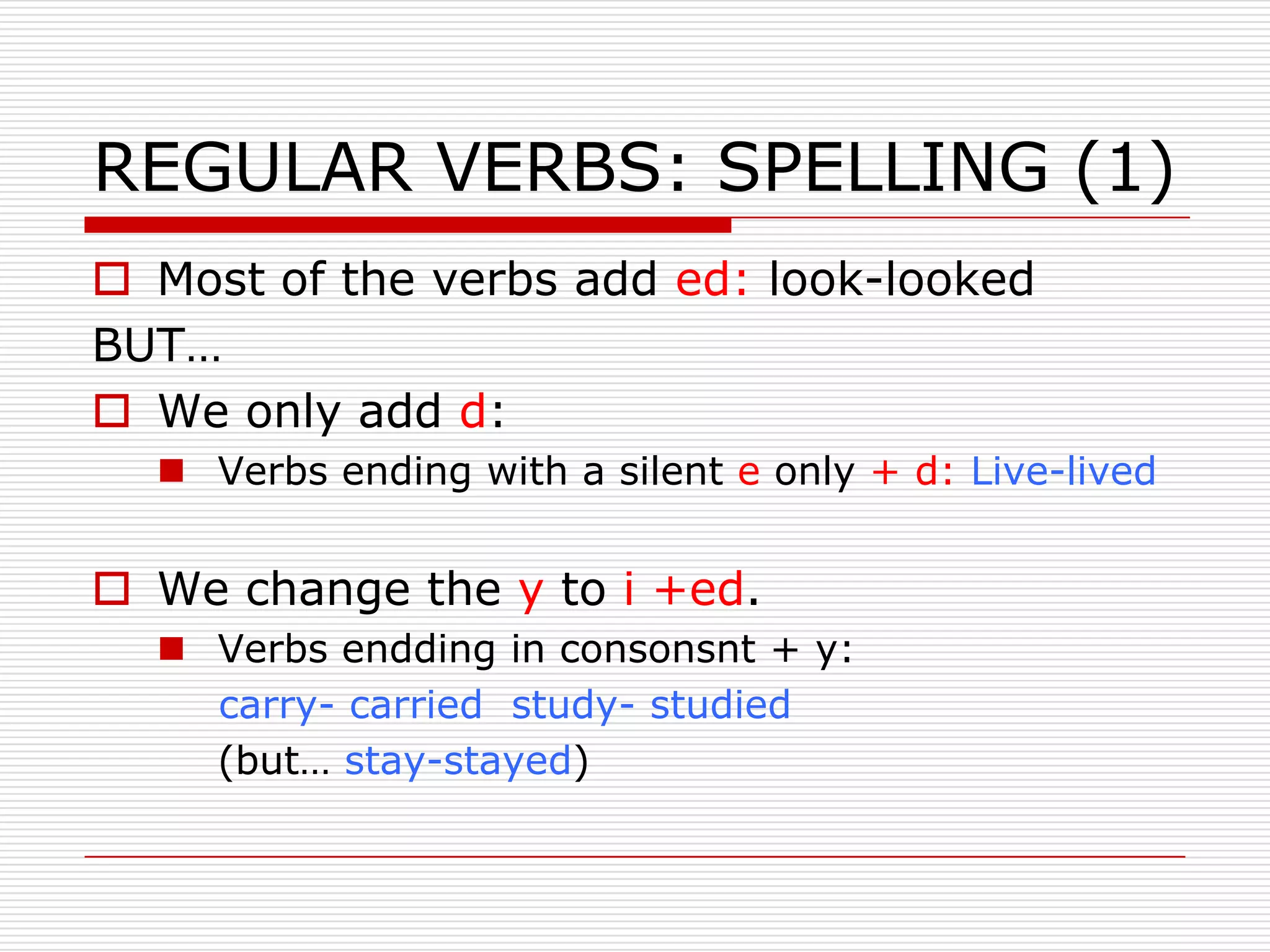 The past simple | PPT