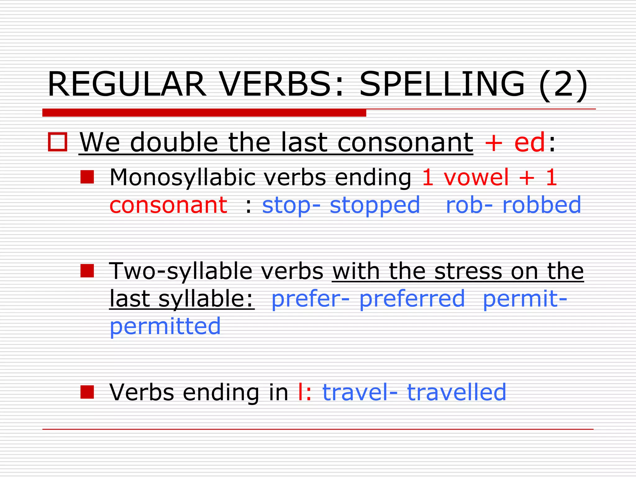 The past simple | PPT