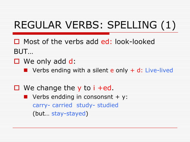 The past simple | PPT