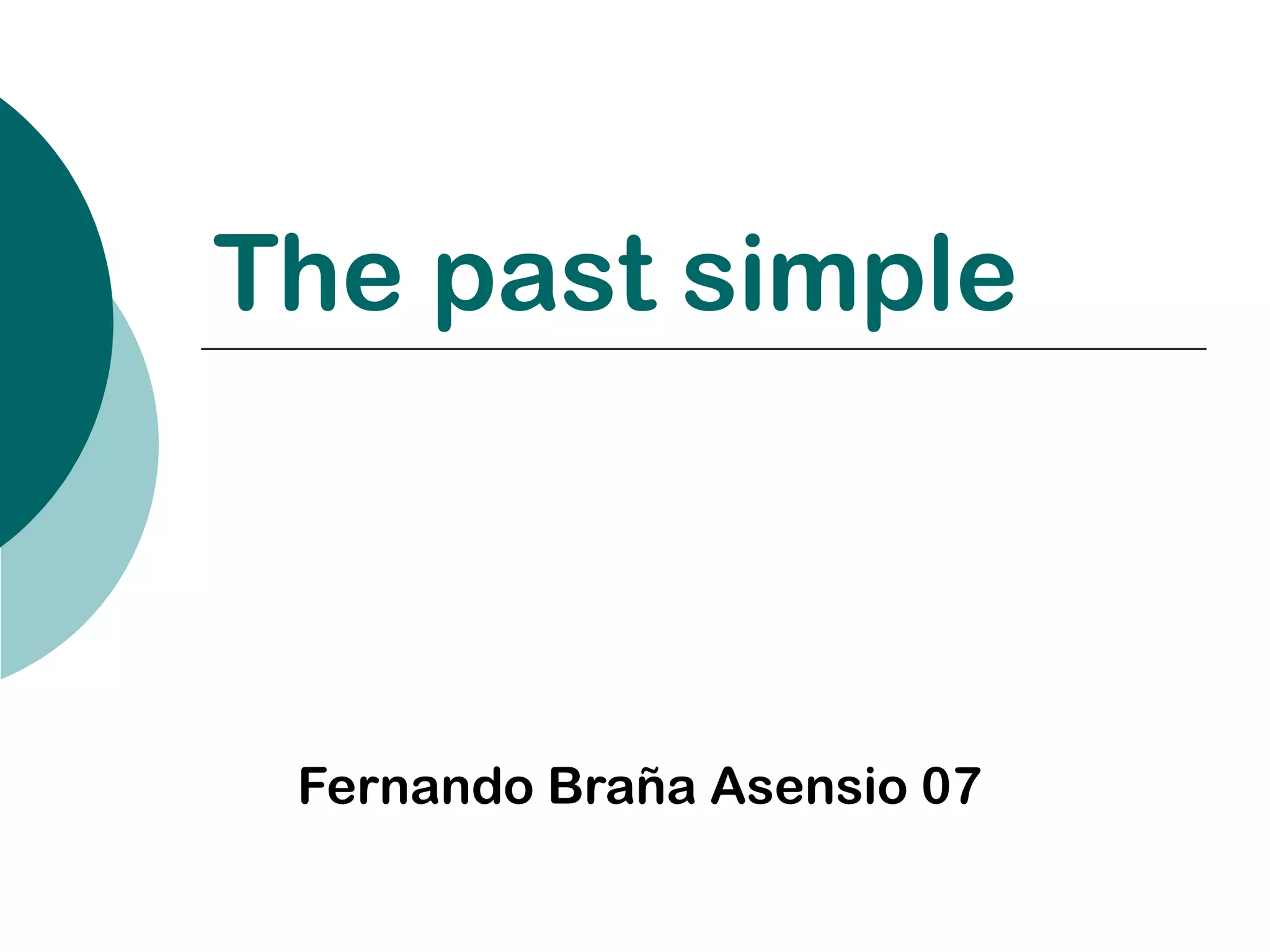 The past simple | PPT
