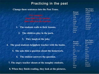 The past simple or simple past | PPT