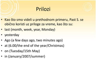 The Past Simple Tense | PPTX