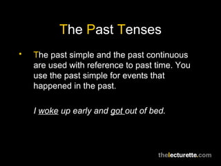 The Past Tenses | PPT