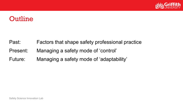 The past the present and future of safety professional practice d ...