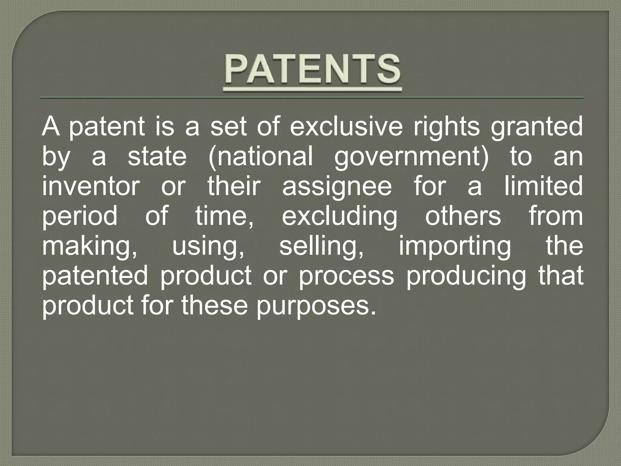 The patent act | PPTX