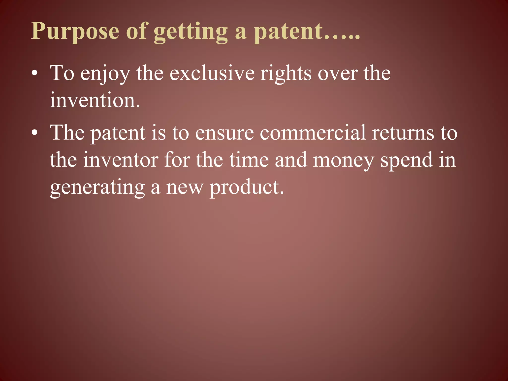 The patent act 1970 | PPTX