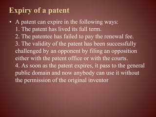 The patent act 1970 | PPTX
