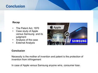 The Patents Act, 1970 [Apple Vs Samsung] | PDF