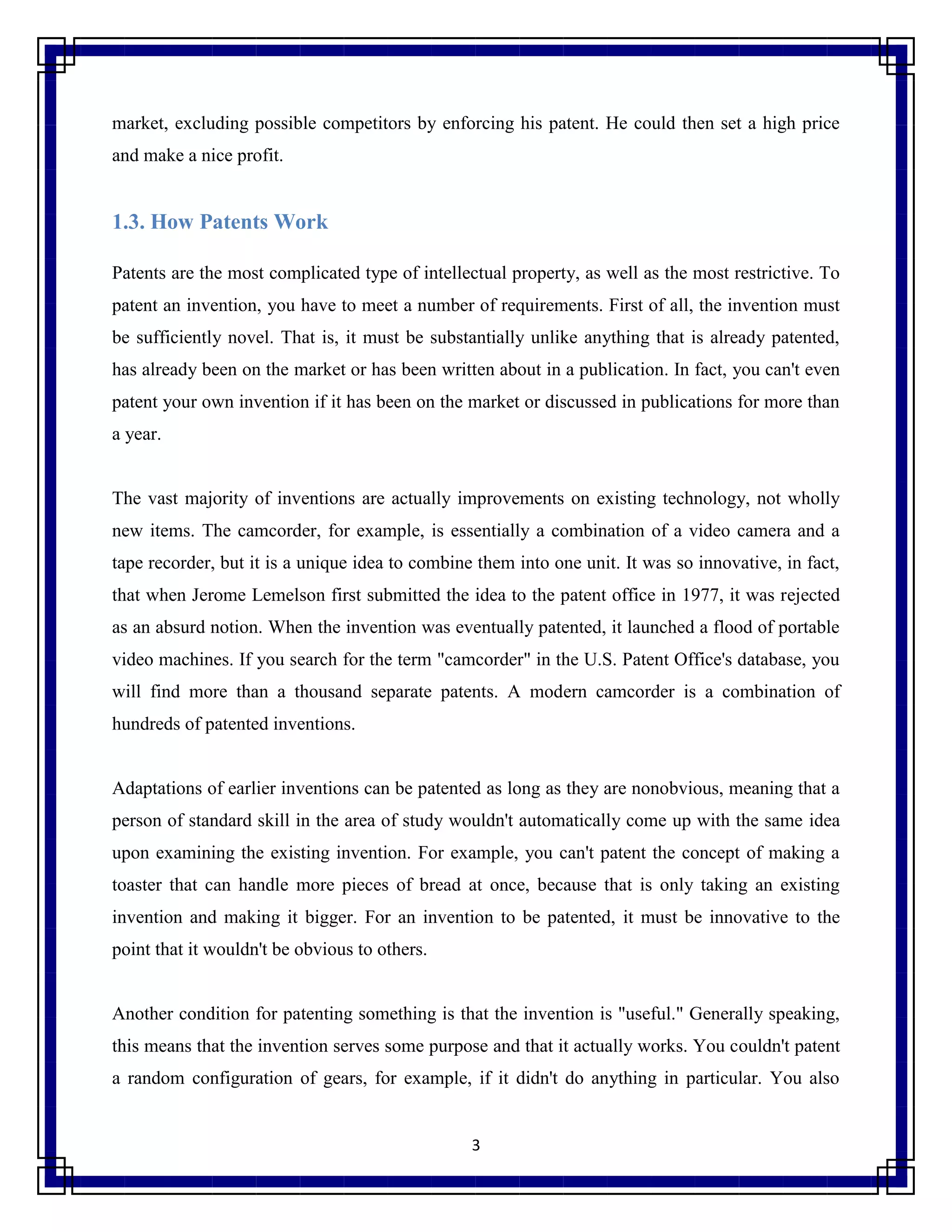 A Report On The Patents Act, 1970 [Case Study : Apple Vs Samsung] | PDF