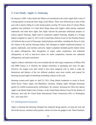 A Report On The Patents Act, 1970 [Case Study : Apple Vs Samsung] | PDF
