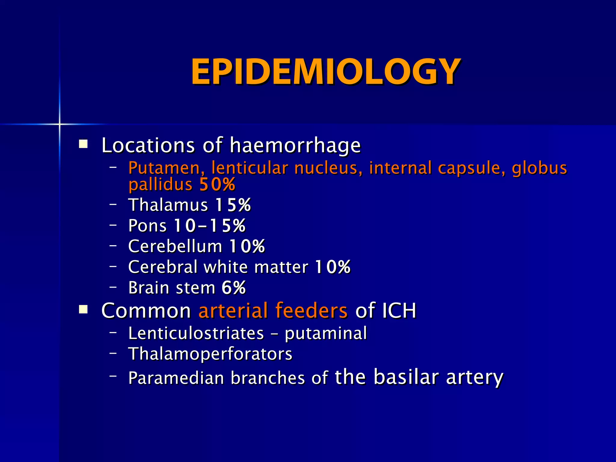 The Pathophysiology And Management Of Hemorrhagic Stroke | PPT