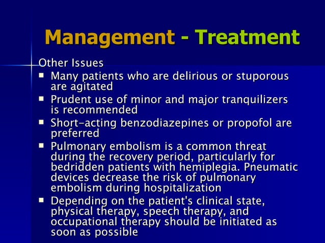 The Pathophysiology And Management Of Hemorrhagic Stroke | PPT | First ...