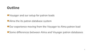 The path to flexible loading of patron records | PPT