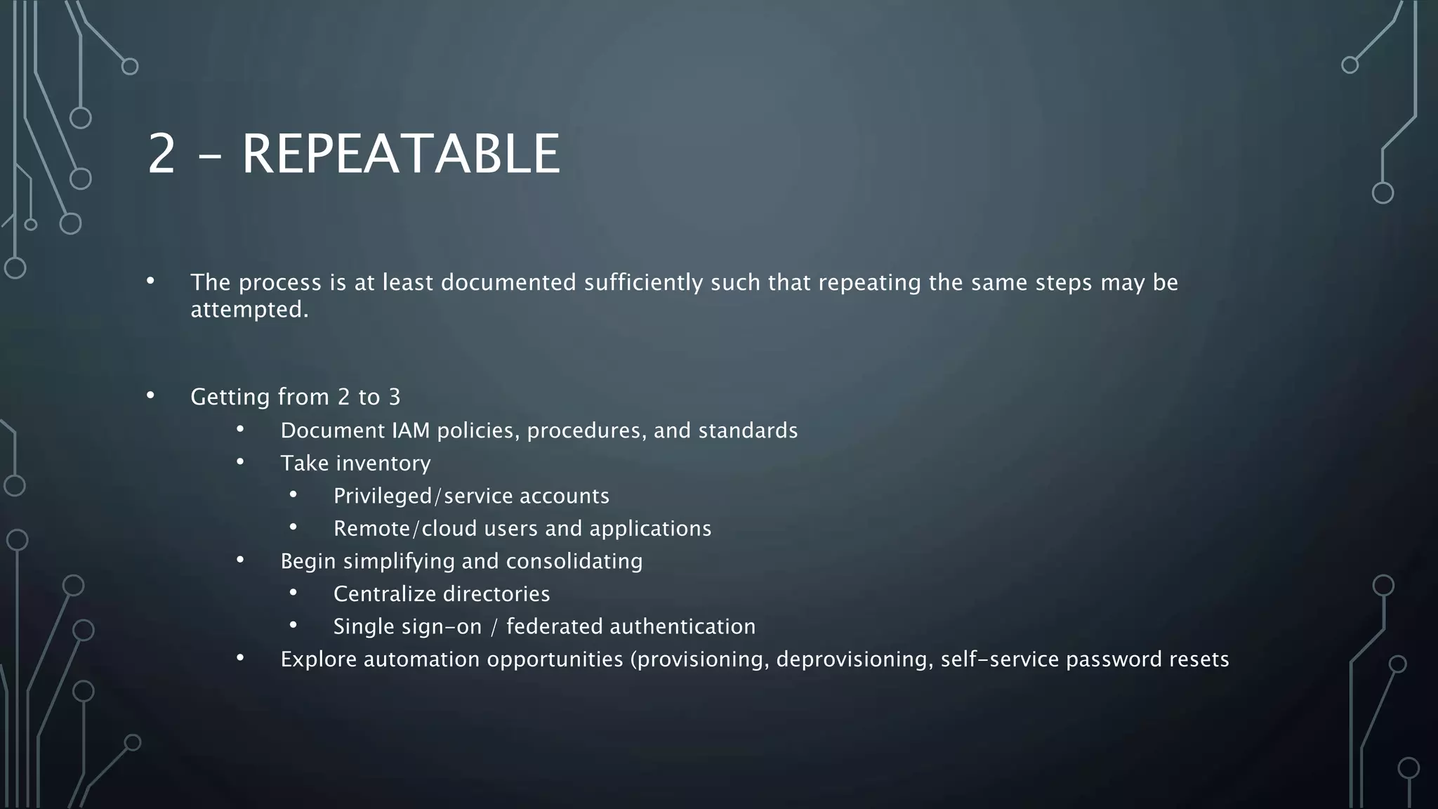 The Path to IAM Maturity | PPTX