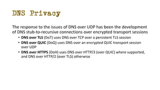 Presentation on 'The Path to Resolverless DNS' by Geoff Huston | PDF