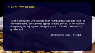 The pathway of god | PPT