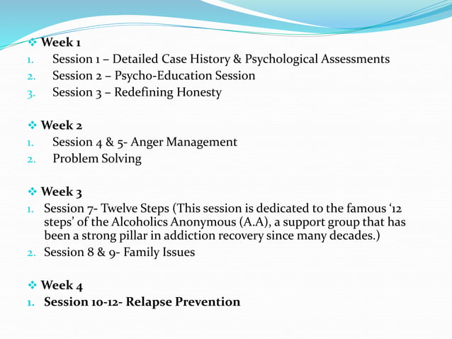 The pathway to addiction recovery | PPTX