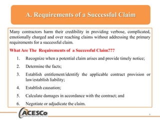 The pathway to documenting successful contract claims.. | PPSX
