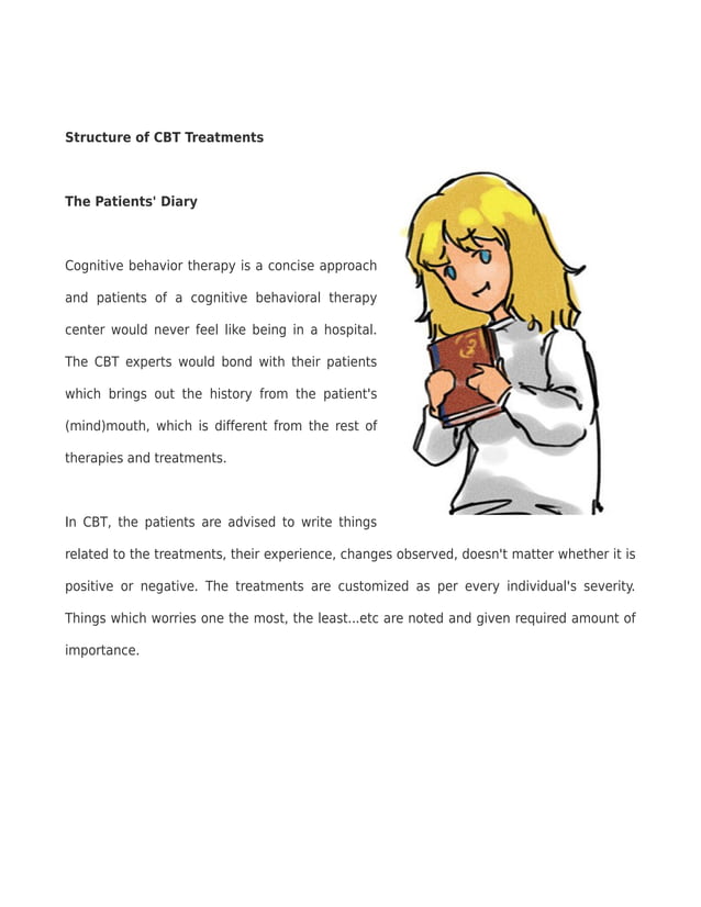 The Cognitive Behavioral Therapy Journal | PDF