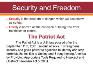 The Patriot Act | PPT