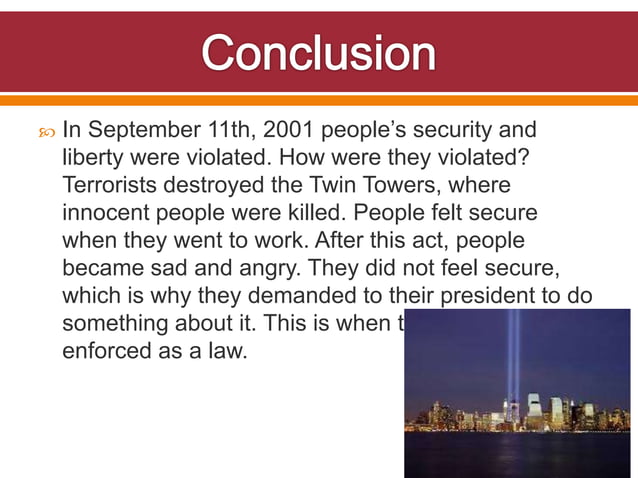 The Patriot Act | PPT
