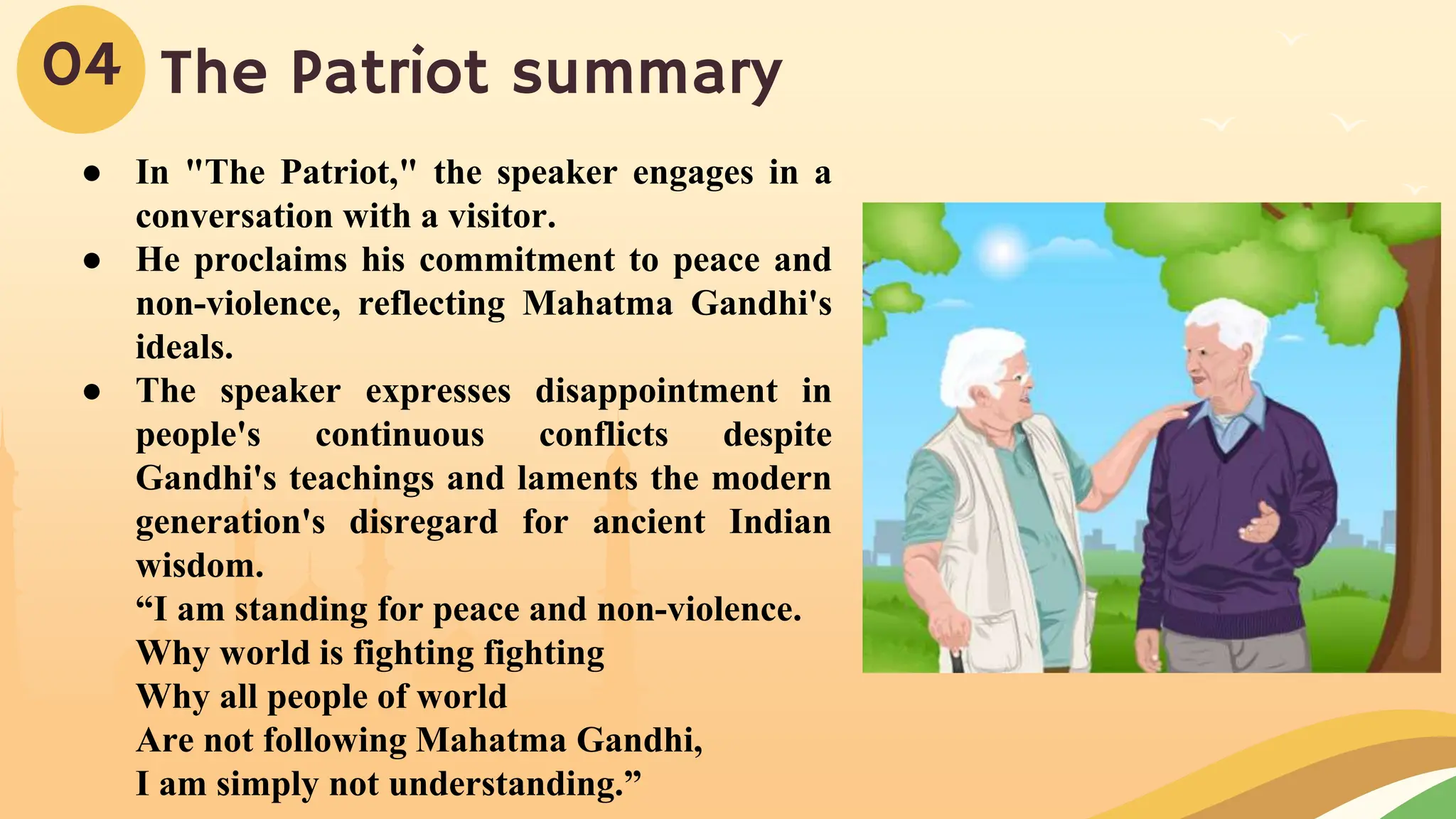 Indianness in Nissim Ezekiel's Poem ‘The Patriot’.pptx