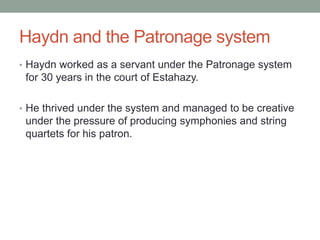 Patronage System